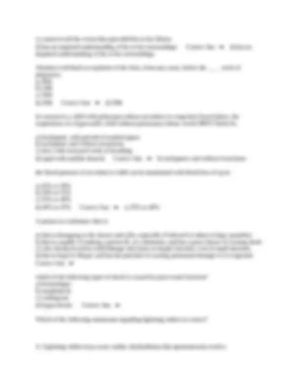 JBLEARNING PARAMEDIC QUESTIONS PART2 | 473 QUESTIONS AND ANSWERS | Exams Public Health | Docsity