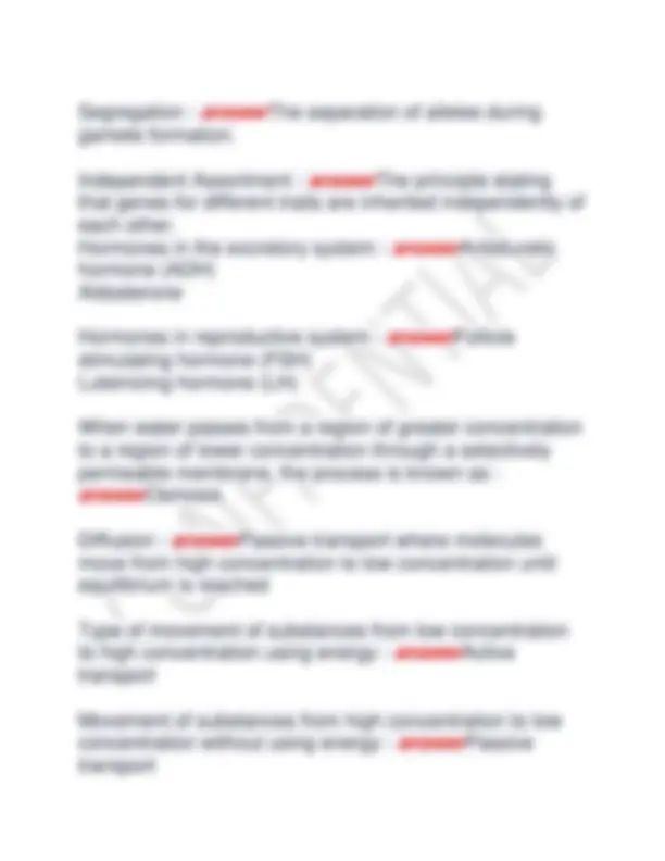 NLN NEX (Nursing Entrance Exam) Science Exam: Q&A Study Guide | Exams ...