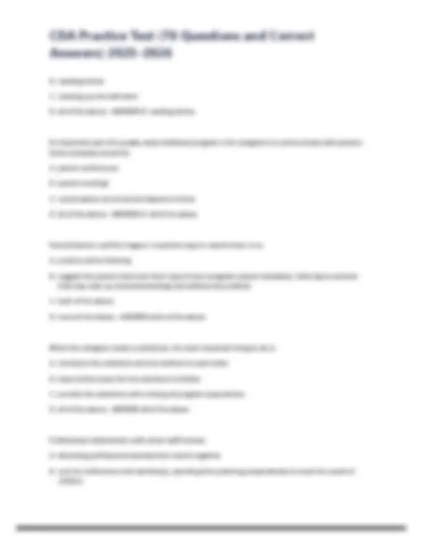 CDA Practice Test (70 Questions and Correct Answers) 2025-2026 | Exams ...