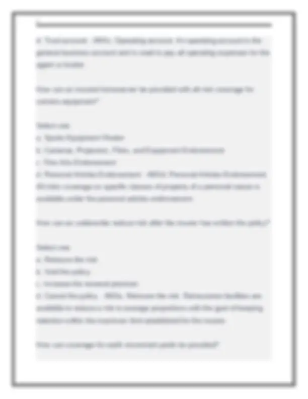 RIBO Insurance Course Practice Questions. Latest Edition 2025-2026 ...