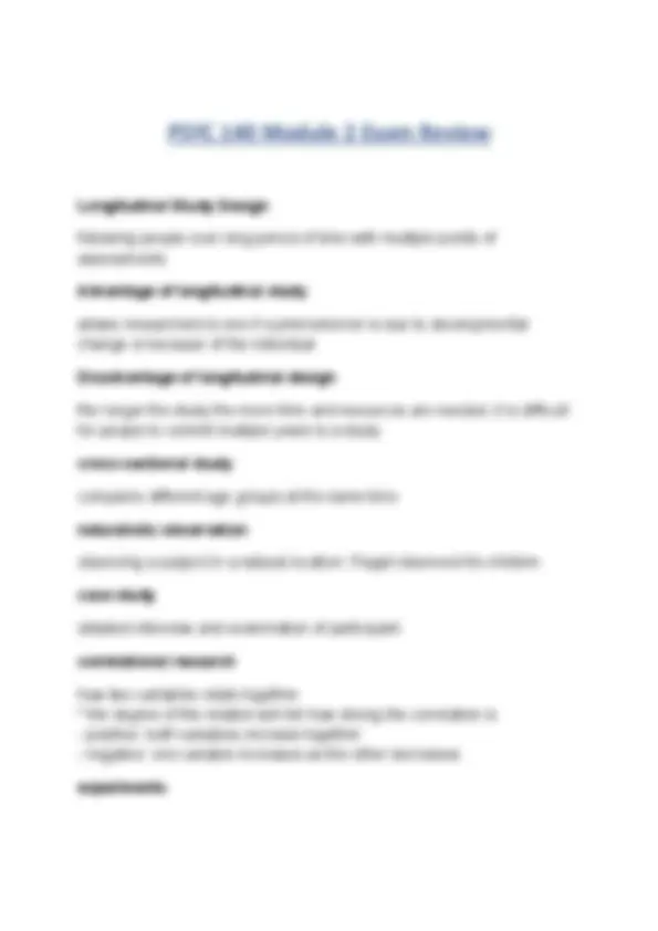 PSYC 140 Module 2 LockDown Exam & Full Review | 2025 Updated Version ...