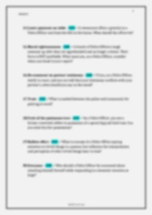 MPOETC ACT 120 CERTIFICATION REVIEW Exam Questions study set with 100% ...