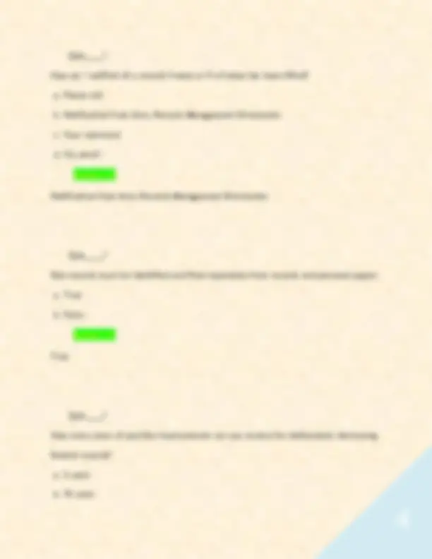 US Army - Records Management Training Course / Newest Comprehensive ...