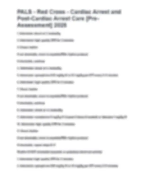 PALS - Red Cross - Cardiac Arrest and Post-Cardiac Arrest Care [Pre ...