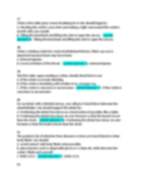 First Aid Practice Test: American Red Cross 2025-2026 | Exams Safety ...