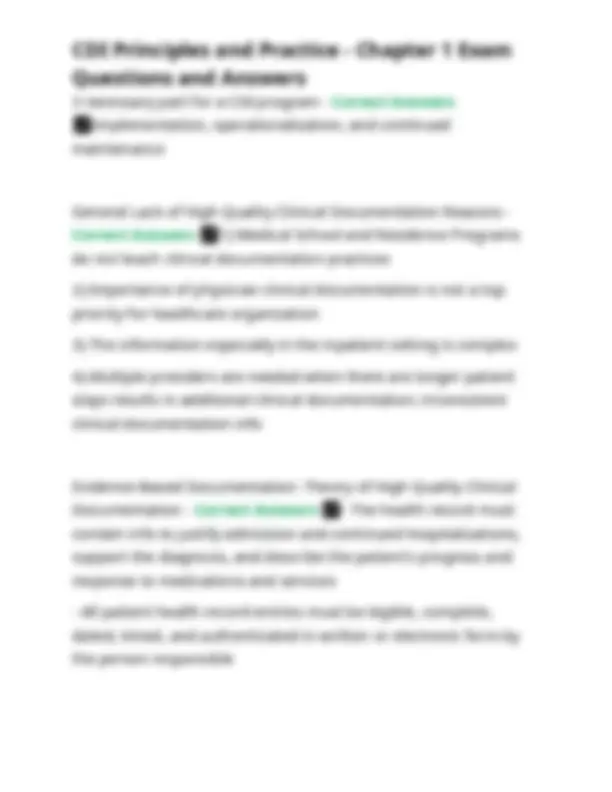 CDI Principles and Practice - Chapter 1 Exam Questions and Answers ...