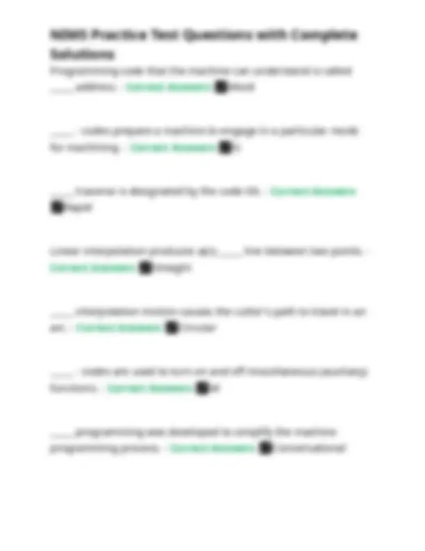 NIMS Practice Test Questions with Complete Solutions | Exams Advanced ...