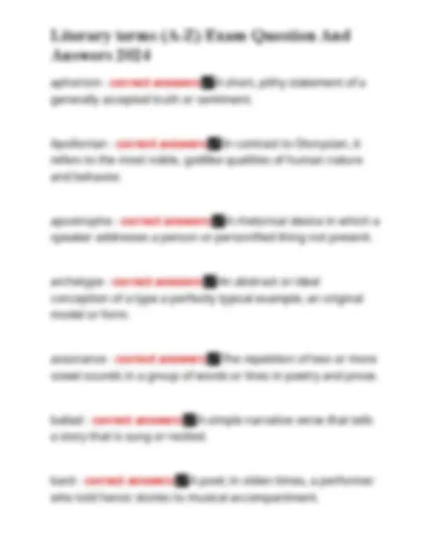 Literary Terms A-Z: Exam Prep & Definitions | Exams Advanced Education ...