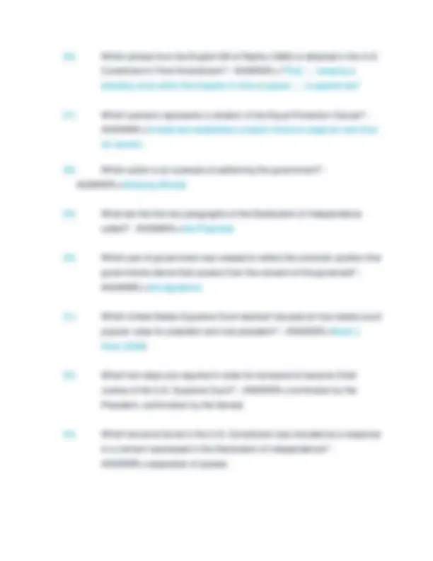 Florida Civic Literacy Exam 2025 (FCLE) Study Guide Questions Answered ...