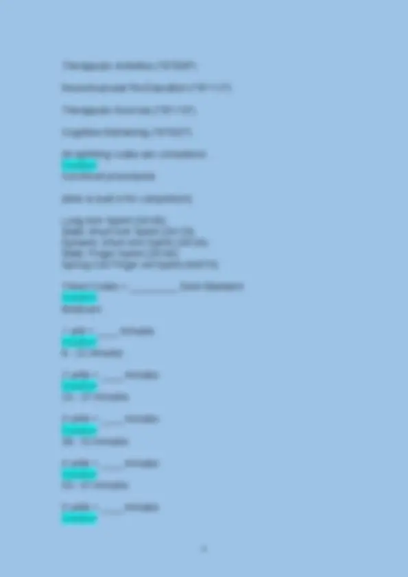 CPT Codes Overview– Occupational Therapy Evaluation Levels & Procedural ...