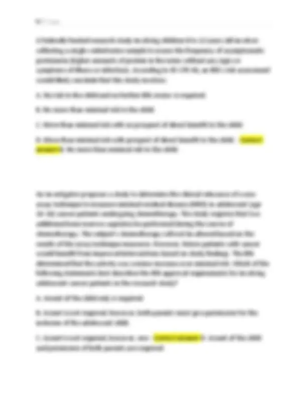 CITI Training, Modules 1-24 (Biomedical Research) | Comprehensive Exam ...