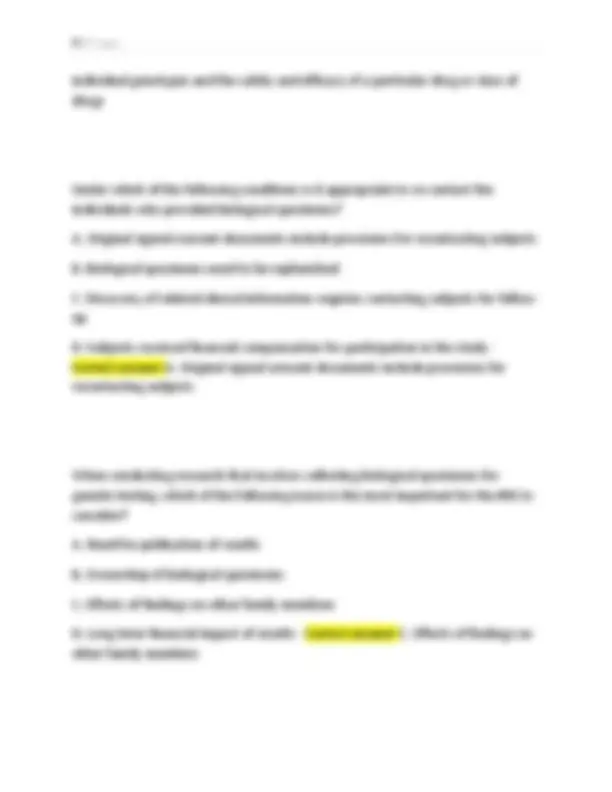 CITI Training, Modules 1-24 (Biomedical Research) | Comprehensive Exam ...