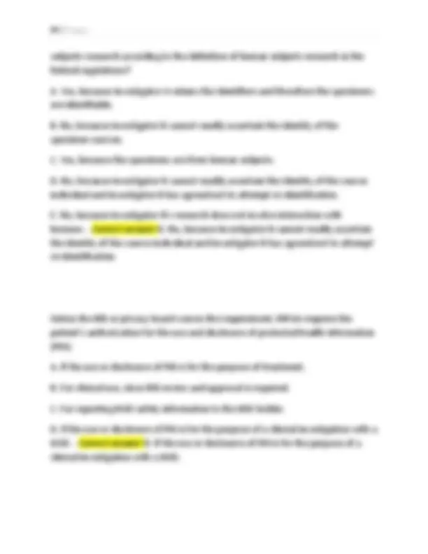 CITI Training, Modules 1-24 (Biomedical Research) | Comprehensive Exam ...