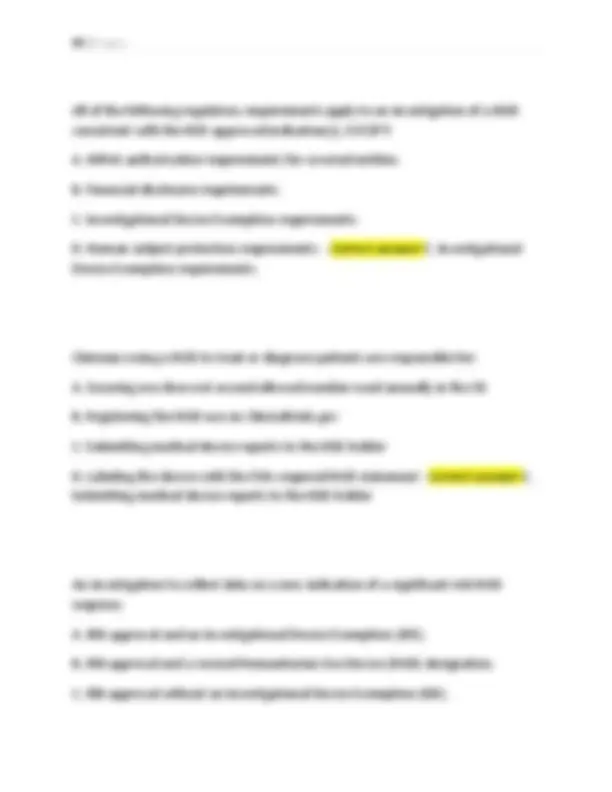 CITI Training, Modules 1-24 (Biomedical Research) | Comprehensive Exam ...