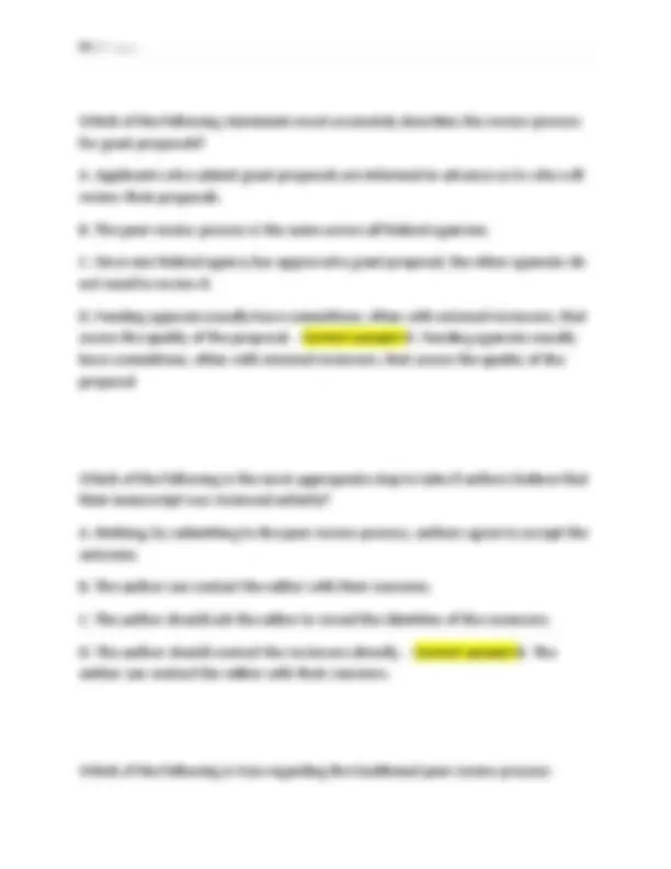 CITI Training, Modules 1-24 (Biomedical Research) | Comprehensive Exam ...