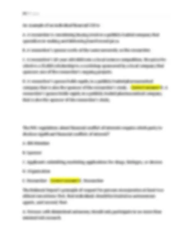 CITI Training, Modules 1-24 (Biomedical Research) | Comprehensive Exam ...