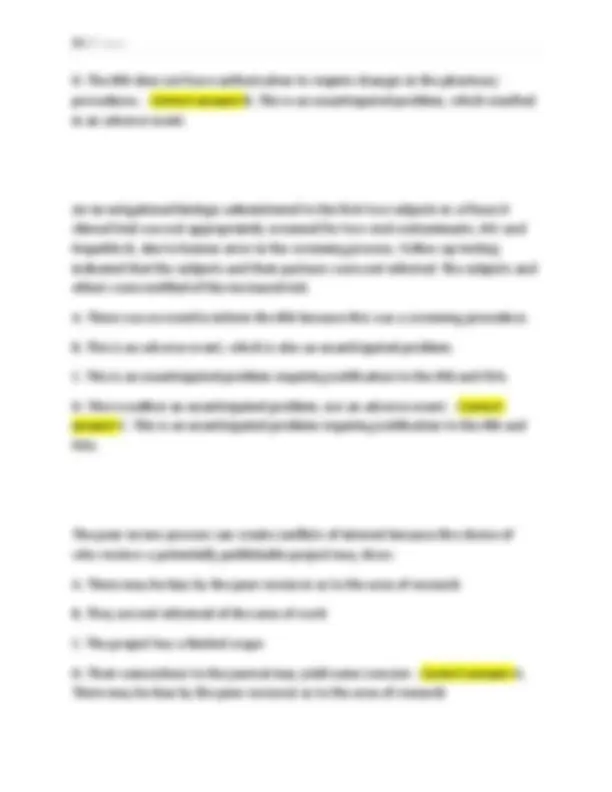 CITI Training, Modules 1-24 (Biomedical Research) | Comprehensive Exam ...