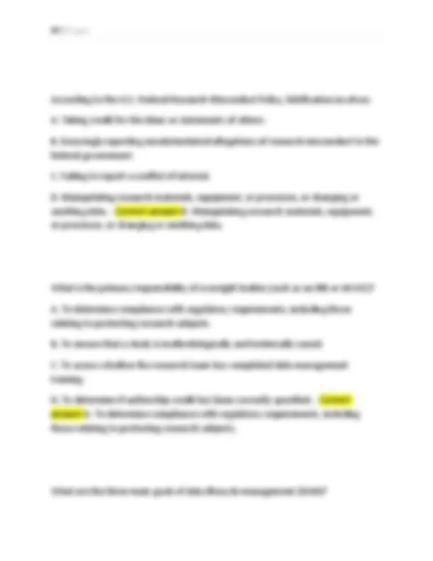 CITI Training, Modules 1-24 (Biomedical Research) | Comprehensive Exam ...