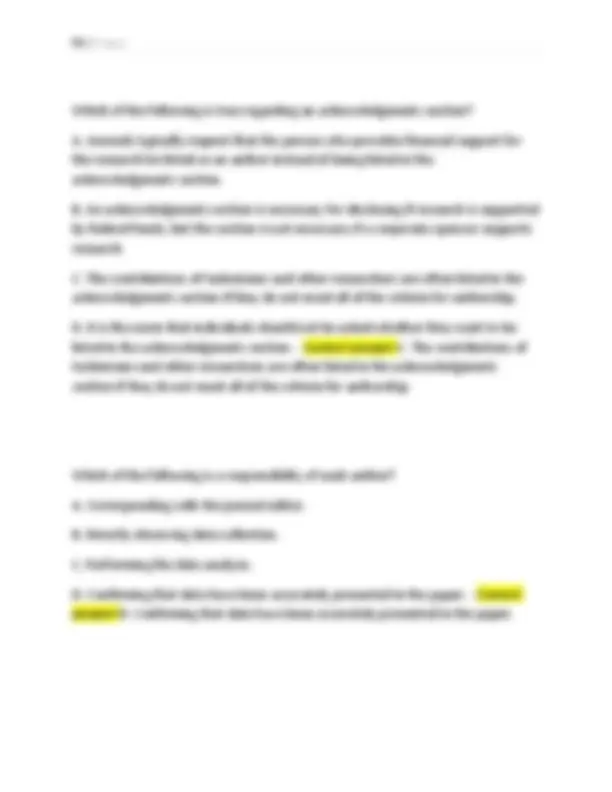 CITI Training, Modules 1-24 (Biomedical Research) | Comprehensive Exam ...