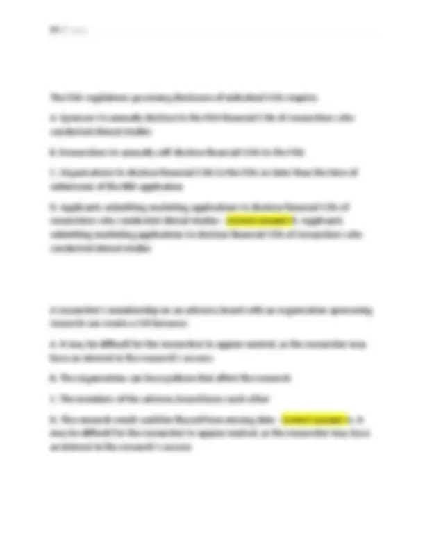 CITI Training, Modules 1-24 (Biomedical Research) | Comprehensive Exam ...