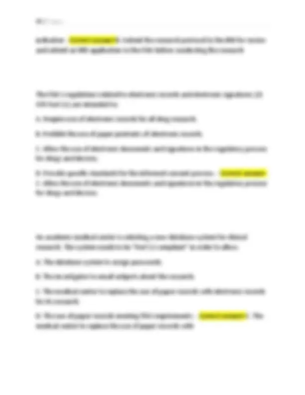 CITI Training, Modules 1-24 (Biomedical Research) | Comprehensive Exam ...