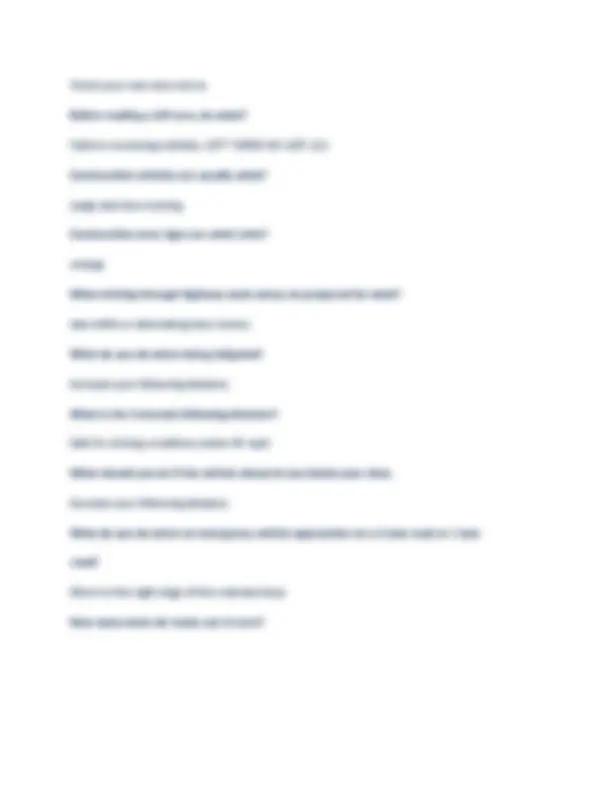 Michigan Segment 1 Drivers Ed Exam 2025–2026 Complete Beginner Driver ...