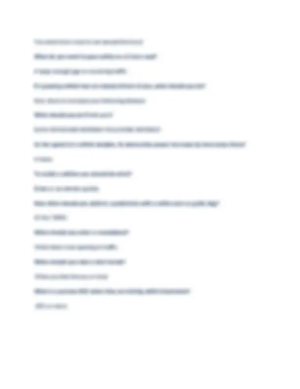 Michigan Segment 1 Drivers Ed Exam 2025–2026 Complete Beginner Driver ...