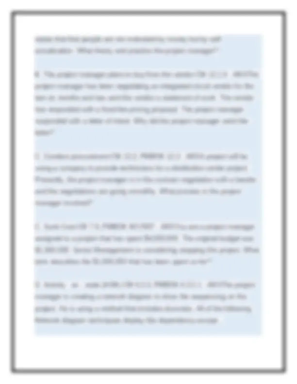 CAPM Practice Test 150 Questions and Answers Updated 2025 Graded A ...