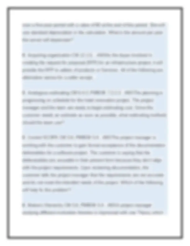 CAPM Practice Test 150 Questions and Answers Updated 2025 Graded A ...