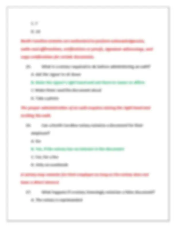 NORTH CAROLINA NOTARY PUBLIC PRACTICE EXAM QUESTIONS AND CORRECT ...