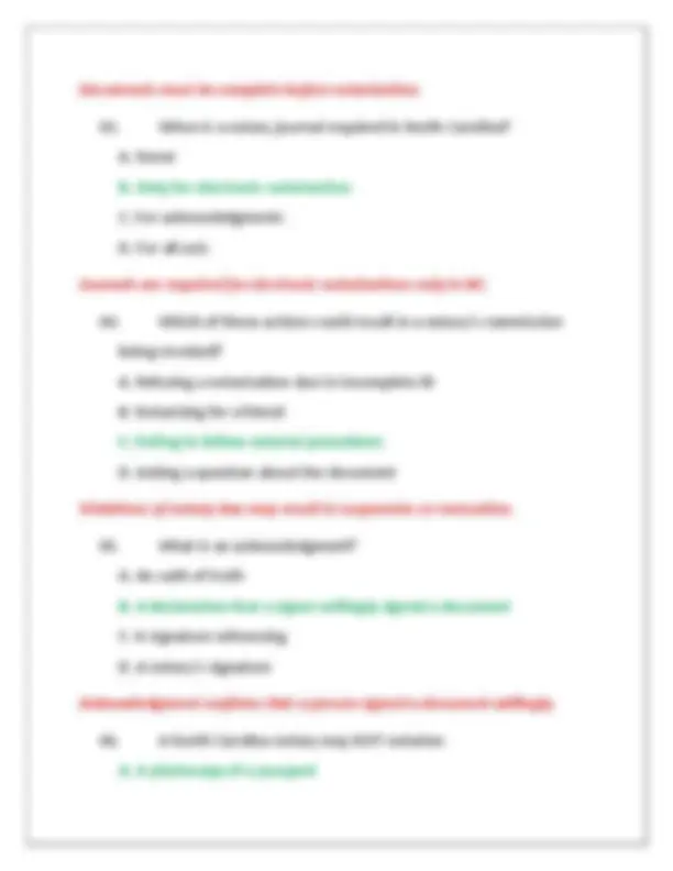 NORTH CAROLINA NOTARY PUBLIC PRACTICE EXAM QUESTIONS AND CORRECT ...