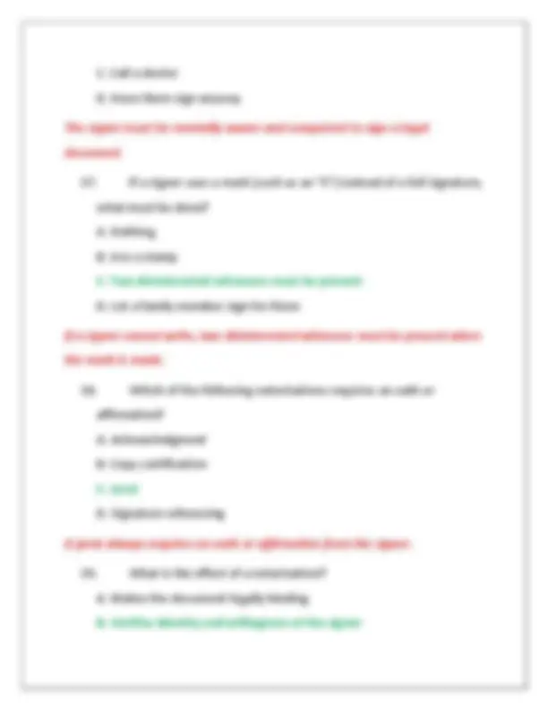 NORTH CAROLINA NOTARY PUBLIC PRACTICE EXAM QUESTIONS AND CORRECT ...