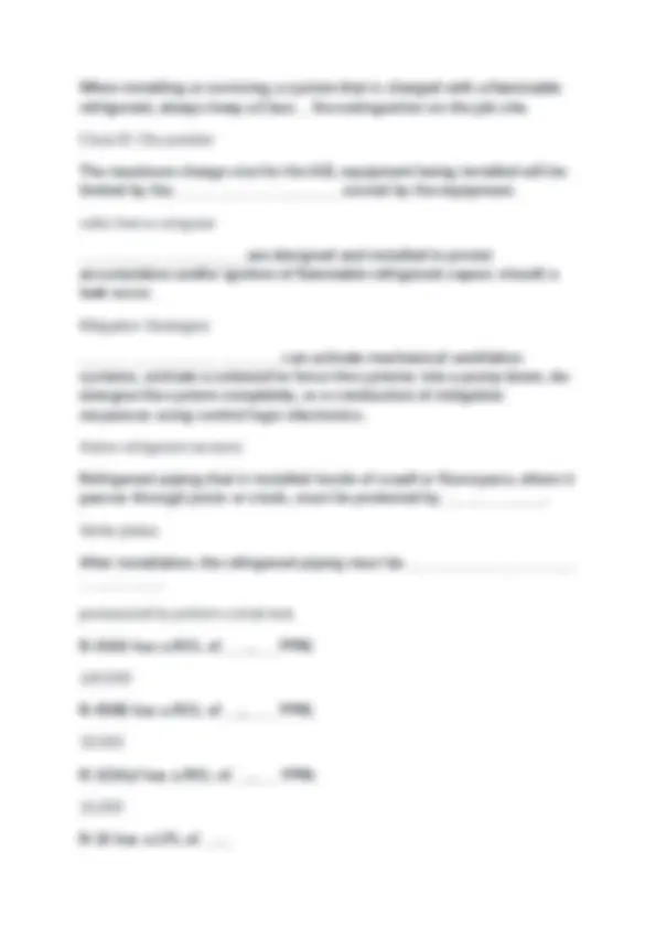ESCO LOW GWP A2L PRACTICE 1 QUESTIONS Study set with 100% verified ...