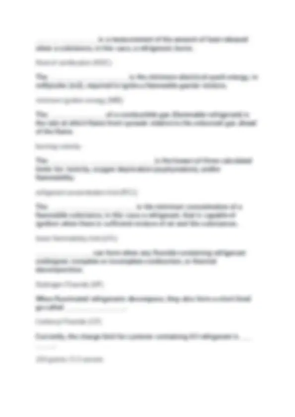 ESCO LOW GWP A2L PRACTICE 1 QUESTIONS Study set with 100% verified ...