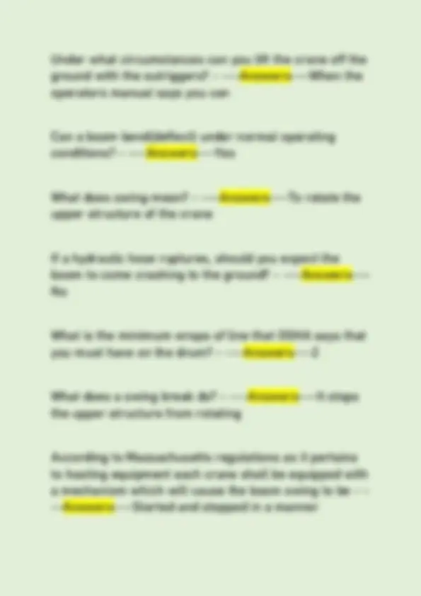 1B MASS HOISTING QUESTIONS WITH SOLUTIONS | Exams Engineering | Docsity