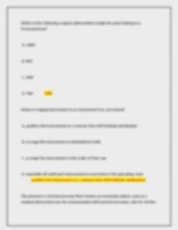 HSPA CRCST FINAL EXAM COMPLETE SET OF QUESTIONS Study set with 100% ...