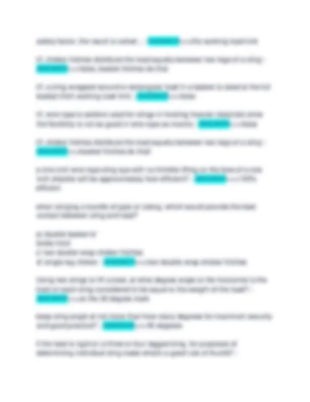 UA_APPRENTICESHIP_RIGGING_FINAL_EXAM_QUESTIONS | Exams Nursing | Docsity