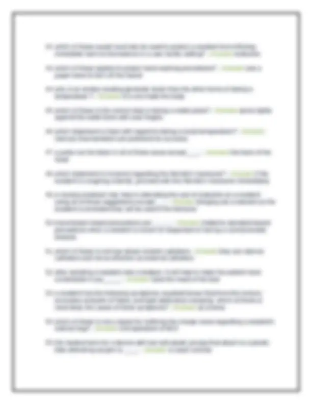 CNA Practice Test for Basic Nursing Skills (70 Questions) with Complete ...