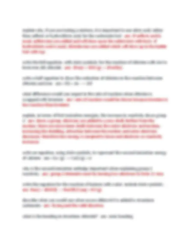 Organic Chemistry ACS Exam Set 2025 Comprehensive Questions and Answers ...