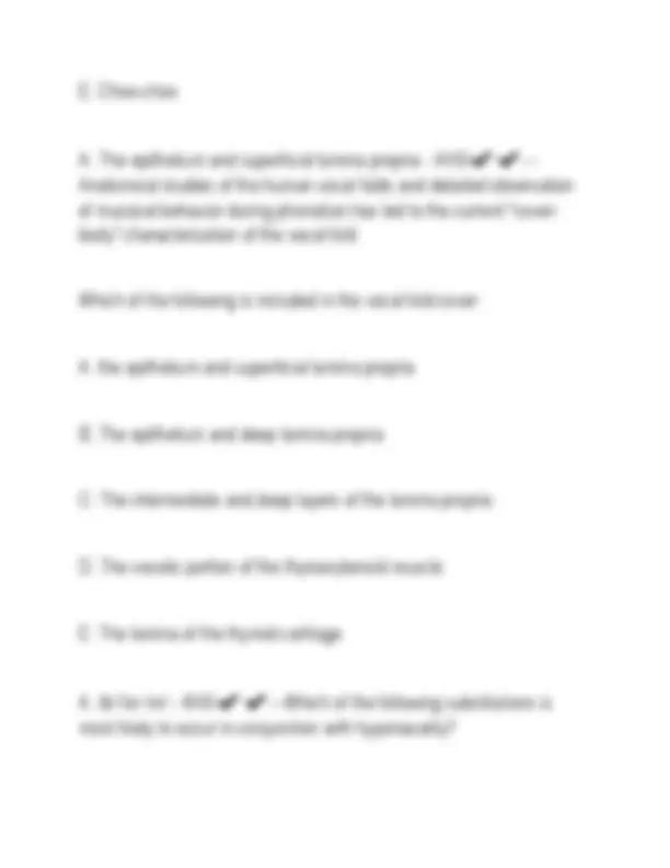 Speech language pathology praxis PRACTICE TEST WITH QUESTIONS AND WELL ...