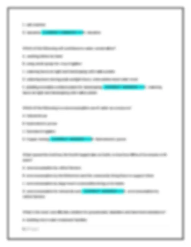 EVR 1001 FSU EXAM 4 EXAM TEST BANK 300 QUESTIONS AND CORRECT ANSWERS ...