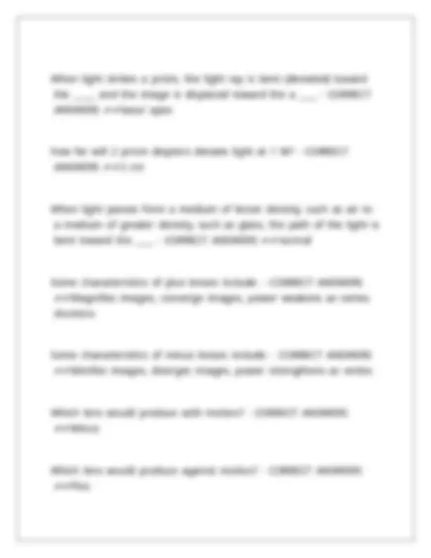 Optics: Questions and Answers on Light, Lenses, and Refraction | Exams ...