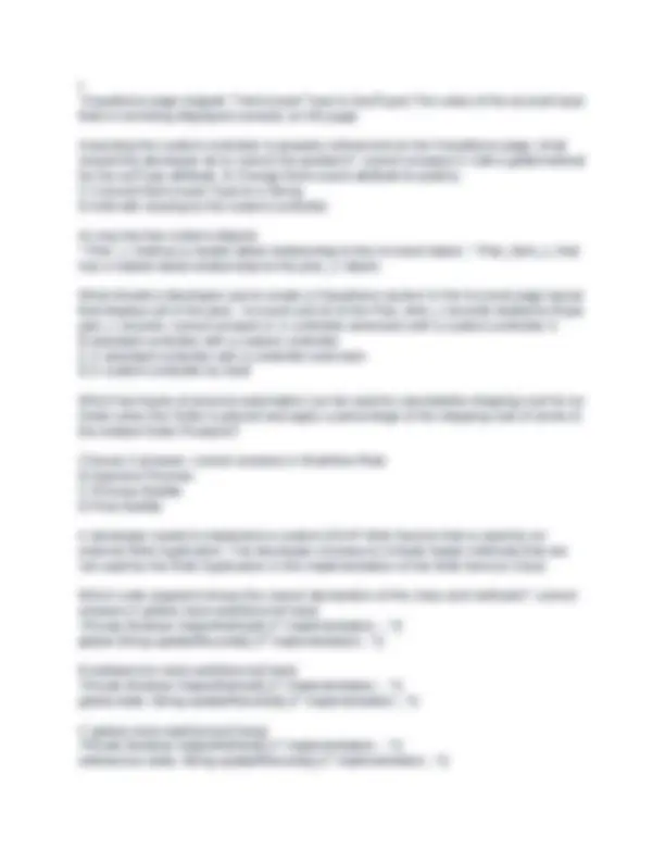 PD1 Set 1 exam with correct answers | Exams Nursing | Docsity