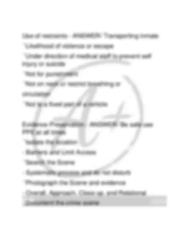 CDCR Sergeants study guide 2024 2025 Question And Answers | Study ...