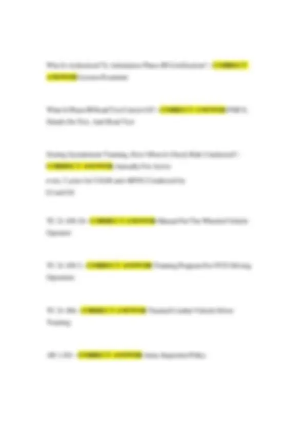 AR 600-55 Exam 2025 – Questions and Correct Solutions – Army Driver and Operator Standards ...