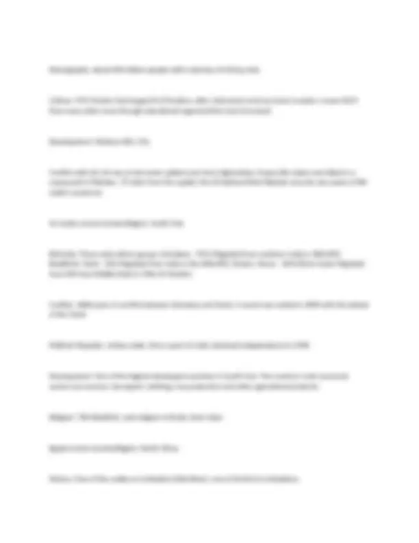 AP Human Geo Country Case Studies Exam | Exams Human Geography | Docsity