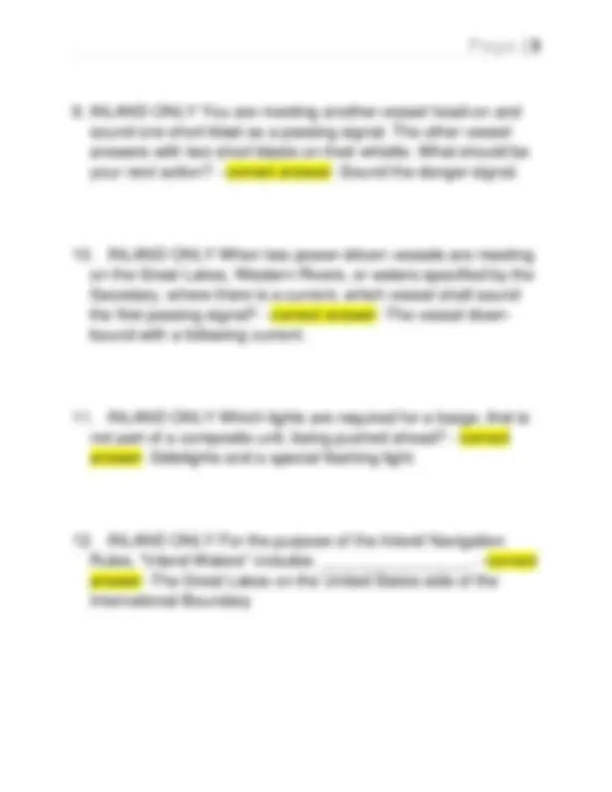 OUPV-SIX-PACK MODULE - RULES OF THE ROAD EXAM 2025 BRAND NEW ACTUAL ...