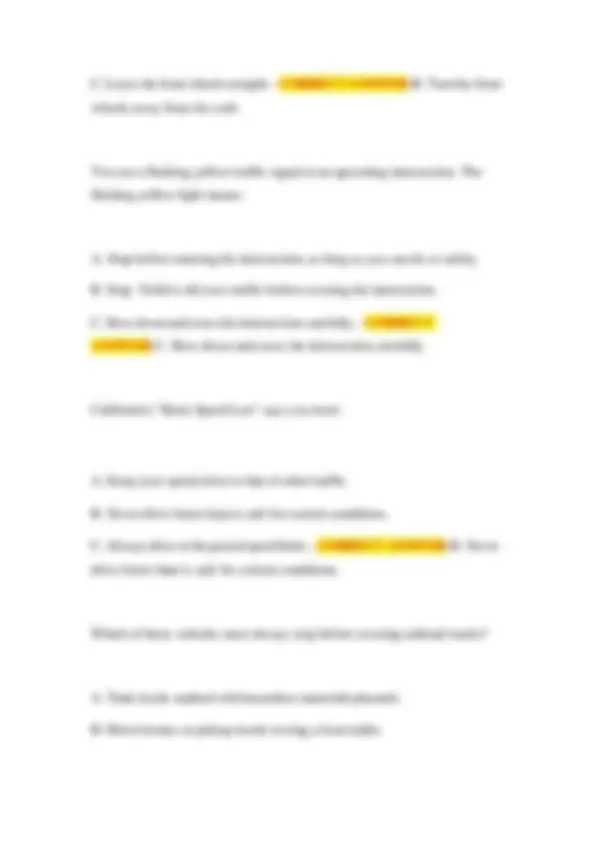 CA DMV Written Test 2025: Questions and Correct Solutions | Exams ...
