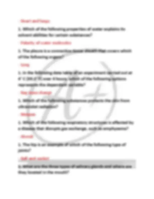 SCIENCE SECTION TEAS EXAM (tristine) Flashcards _ 100- SURE ANSWERS ...
