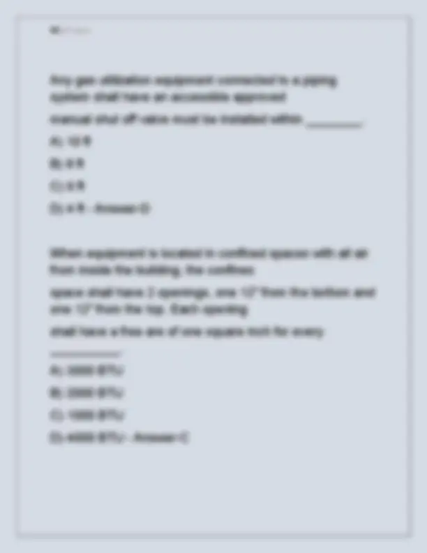 INTERNATIONAL FUEL GAS CODE 2025 FINAL EXAM AND PRACTICE EXAM QUESTIONS ...